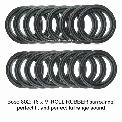 Bose 802 - 16x RUBBER M-ROLL rand- very durable
