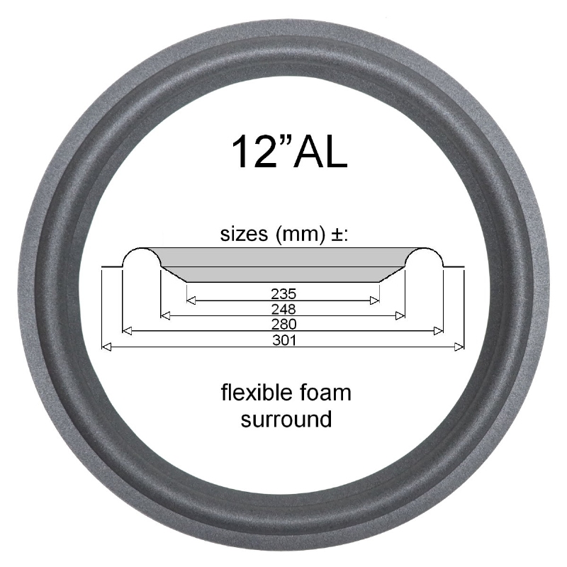 JBL L65 - JBL 122A - 1x foamrand voor reparatie