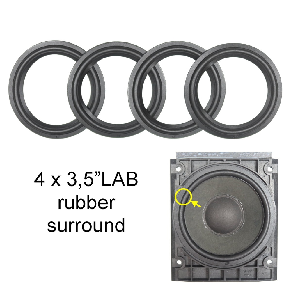 B&O Beolab 6000 - 4x flexibele RUBBER rand voor reparatie.