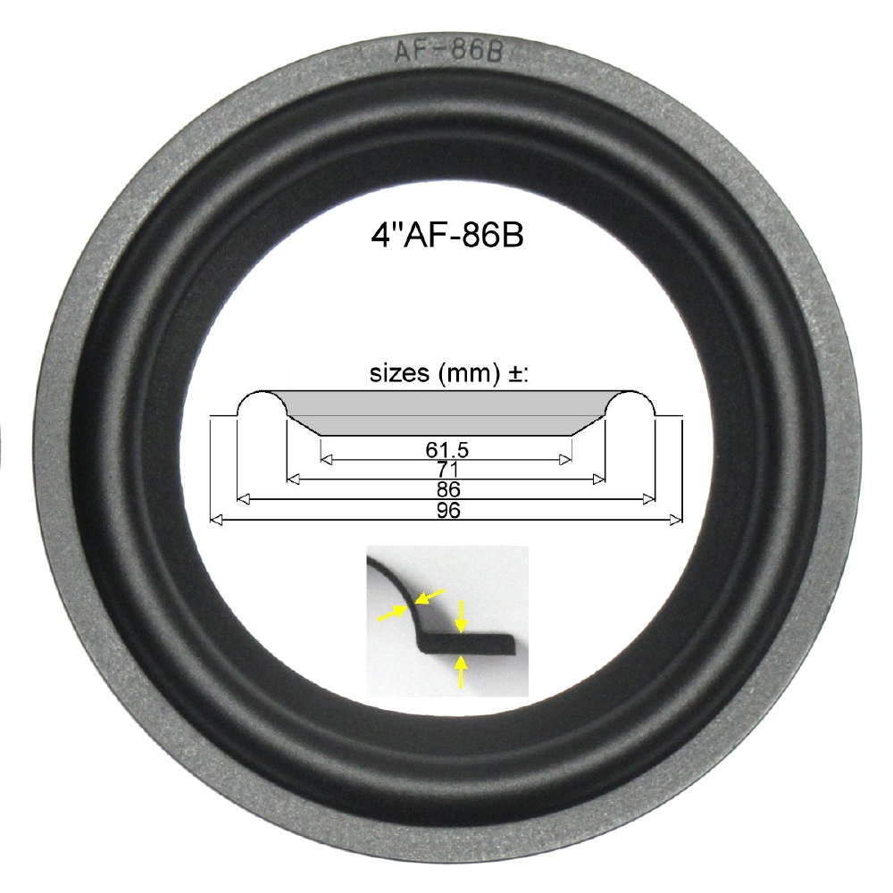 B&O CX50 - 1x RUBBER surround for speaker repair